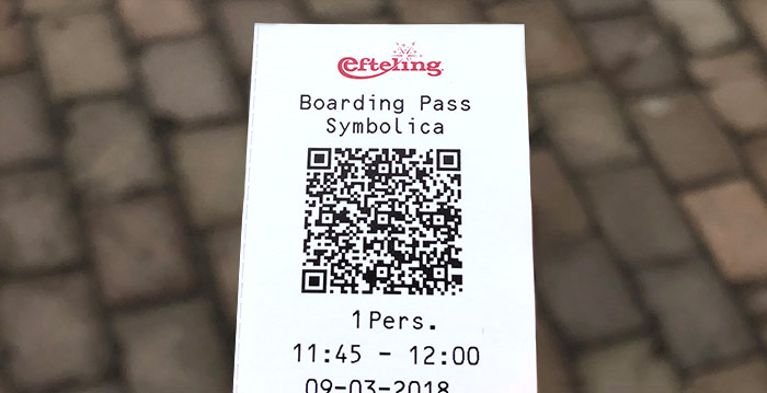 Efteling start proef met Boarding Pass bij Symbolica - Looopings
